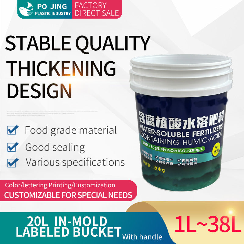 Custom In-Mold Labeled Bucket – Pojing Plastic Bucket