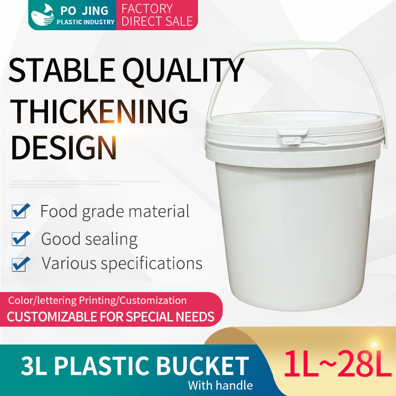 3l plastic buckets with handles – Pojing Plastic Bucket